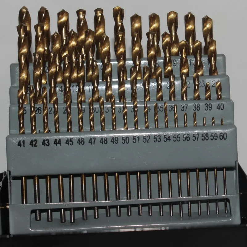 Drill Set 60pcs Cobalt Carbide Drill Bit Set Straight Handle Twist High ...