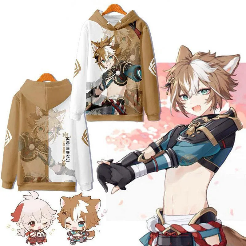 Genshin-Impact-Gorou-3D-Print-Game-Hoodies-Sweatshirts-Harajuku-Men ...