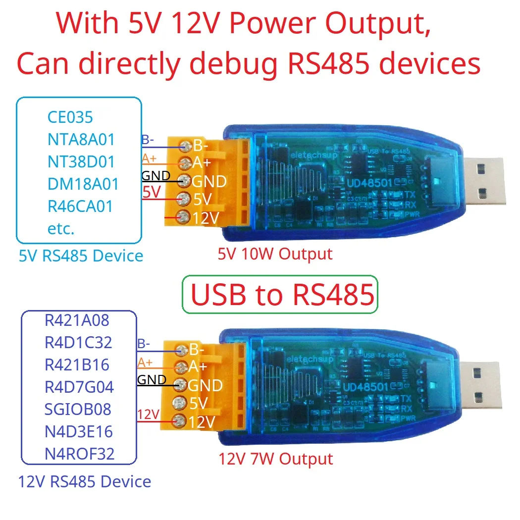 Generic 12v 5v Vcc Output Usb To Rs485 Rs232 Ttl Converter Uart Pc Com ...
