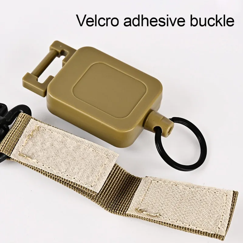 Anti-theft Metal Easy-to-pull Buckle Rope Elastic Keychain Sporty ...