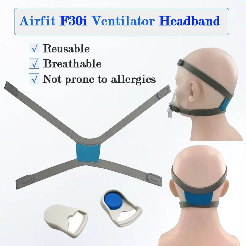 Resmed-Airfit-F30i-Full-Mask-Replacement-Part-CPAP-Head-Band-Headgear ...