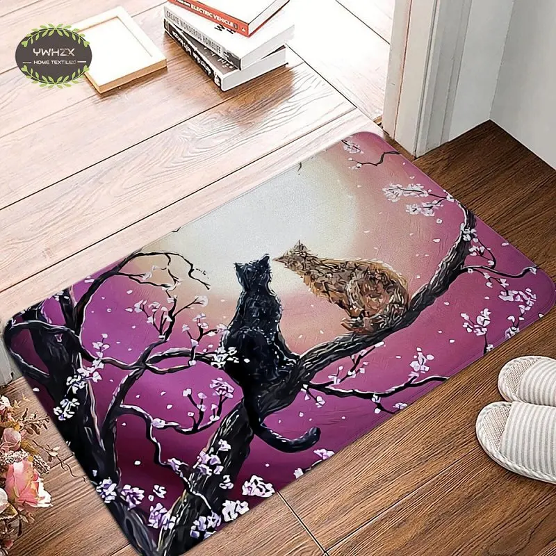 Cat-Oil-Painting-Welcome-Mats-for-Front-Door-Outdoor-Bathroom-Modern ...