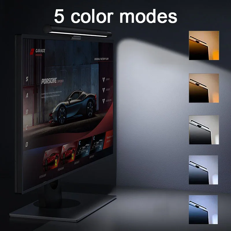 Barra de luz LED para Monitor, lámpara de escritorio RGB, lámparas de ...