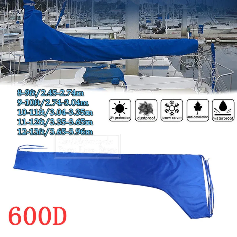 Sail Cover Mainsail Boom Cover 600D Boat Cover Waterproof Anti UV ...
