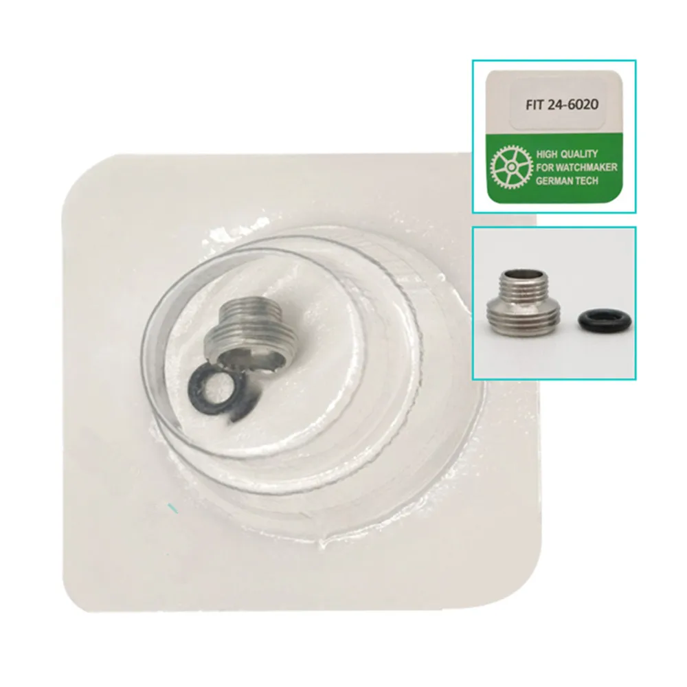 Case Screw Crown Tube With Gasket For Rolex Watch 6.0mm 24-6020 ...