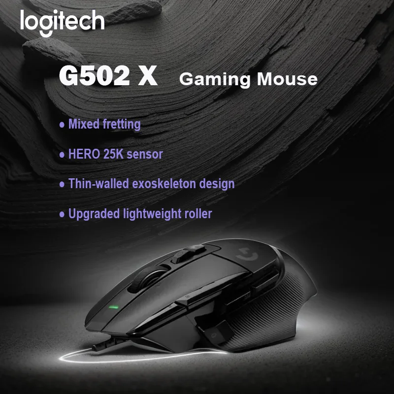 Logitech-rat-n-inal-mbrico-G502X-para-juegos-dispositivo-con-micromoci ...