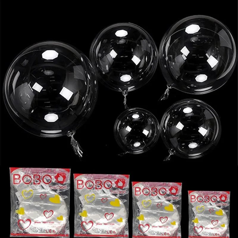 PVC Material Transparent Bobo Balloon Wedding Birthday Party Decoration ...