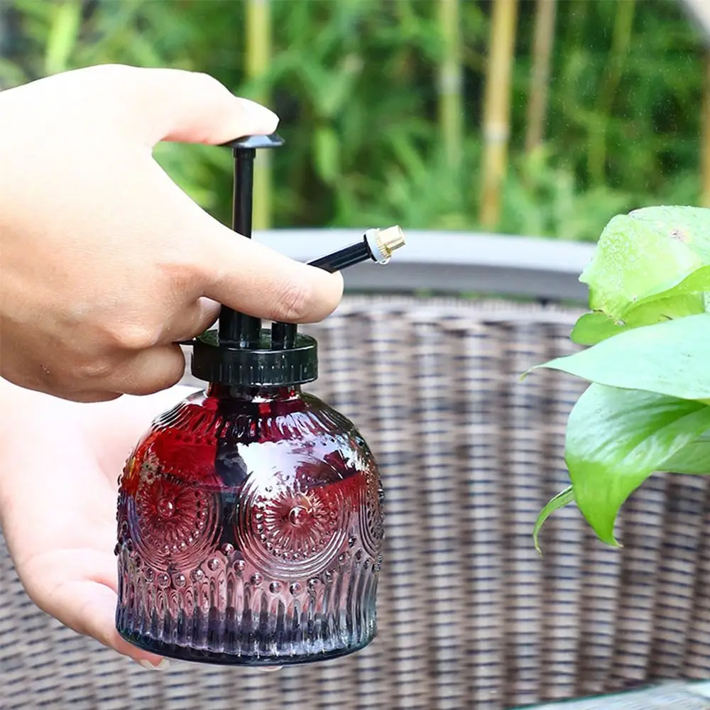 230ML Colorful Embossed Glass Watering Can Home Gardening Watering ...