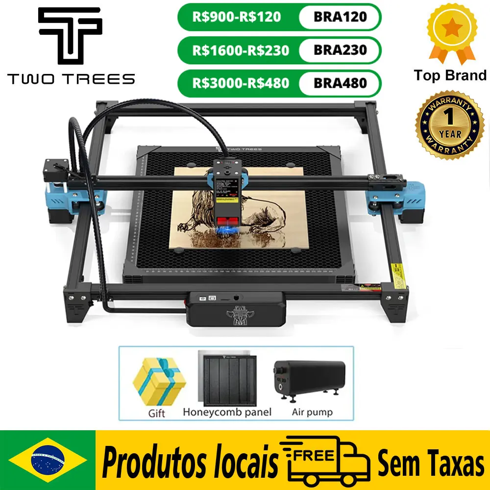 TwoTrees-TTS-20-Pro-grabador-de-vidrio-130W-Poderosa-Gravadora-a-Laser ...