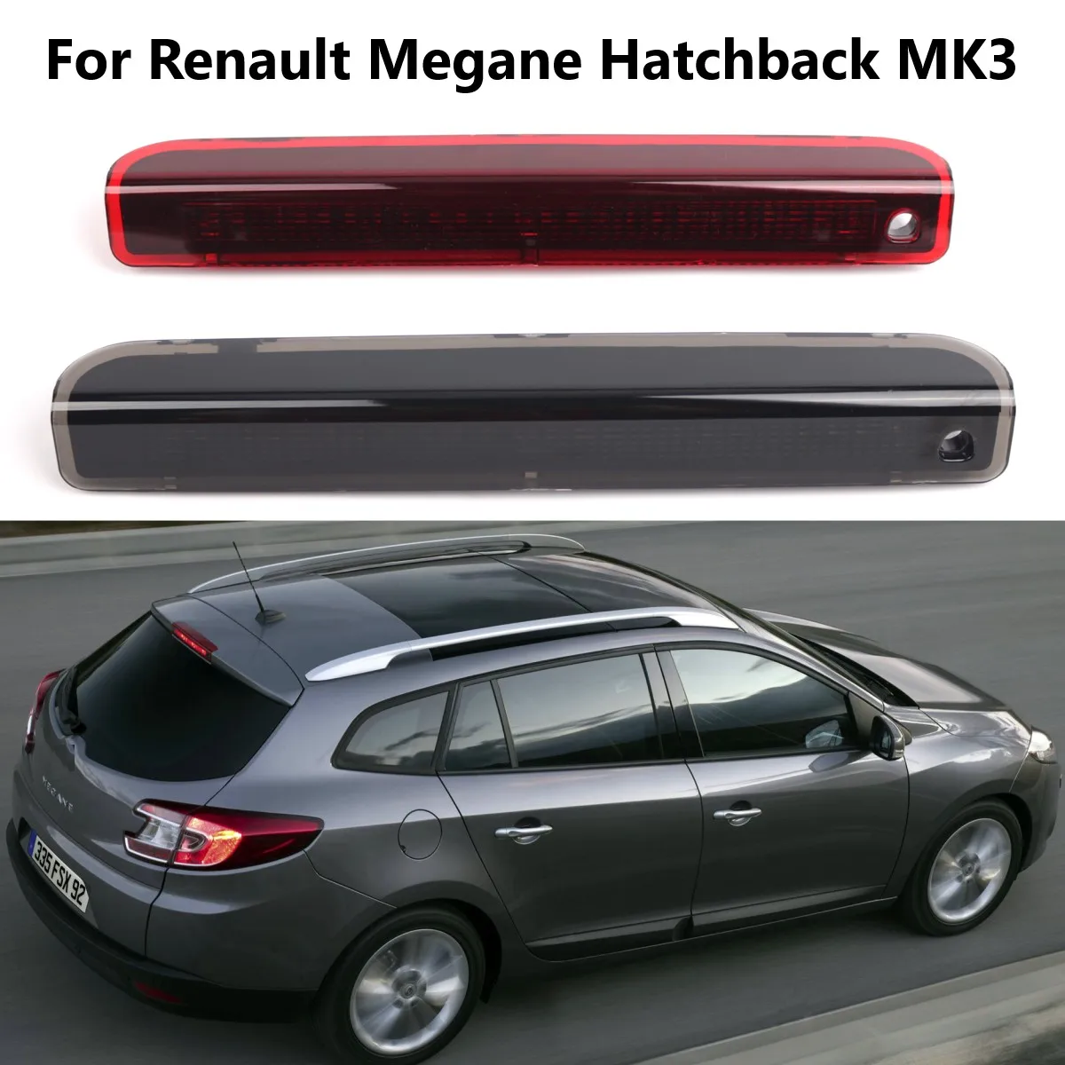 Red Black Lens Rear Trunk Replacement LED Third Stop Brake Light Canbus ...