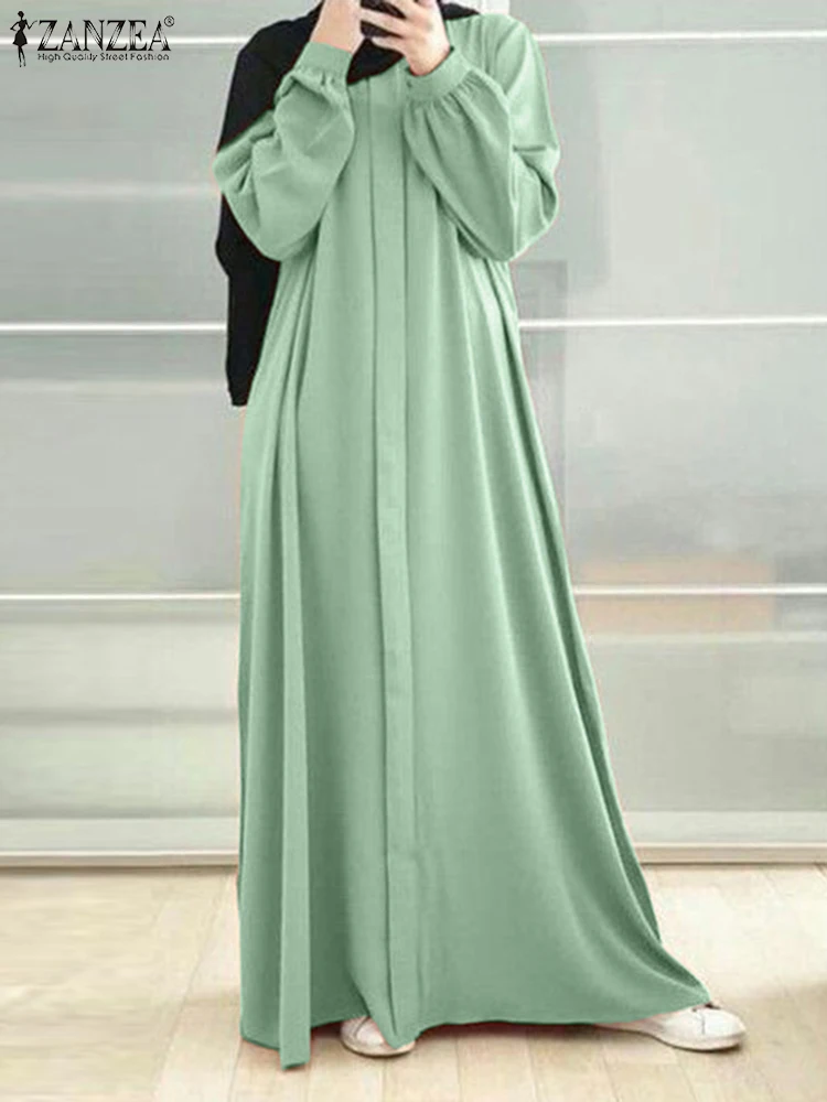 ZANZEA-Women-Muslim-Long-Dress-Full-Sleeve-Maxi-Dresses-Dubai-Abaya ...