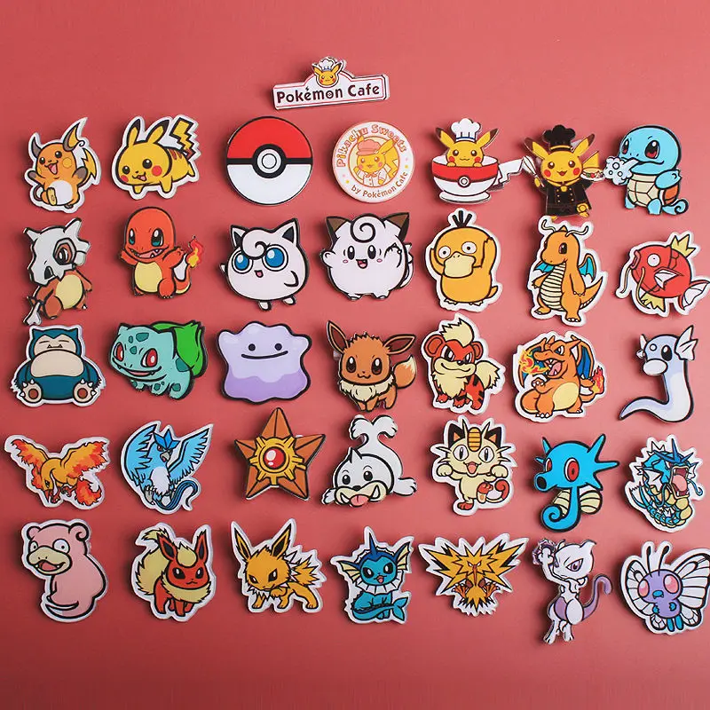 Cute Pokemon Badge Charmander Fast Dragon Pikachu Bulbasaur Ibu Family ...