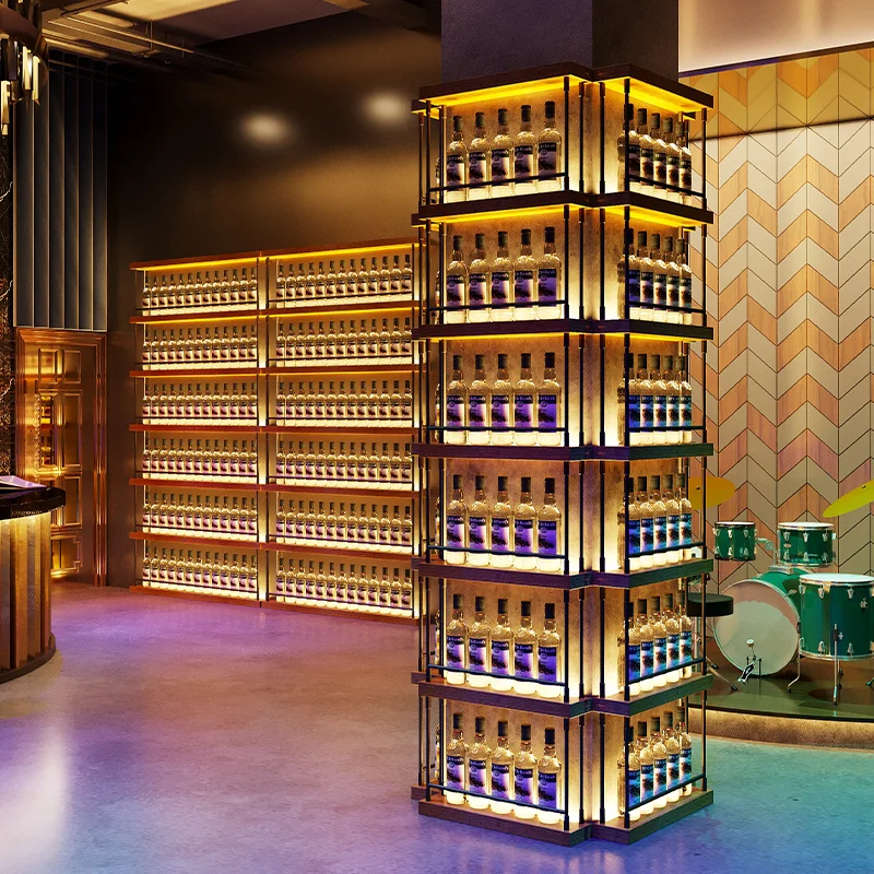 Trellis-Display-Wine-Racks-Cabinet-Standing-Industrial-Shelf-Shelves ...