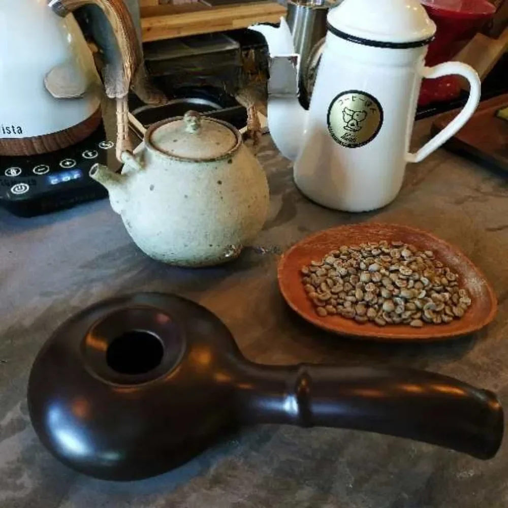 1pc-Ceramic-Coffee-Roaster-Home-Roasting-Pot-Hand-Crank-Bean-Roaster ...