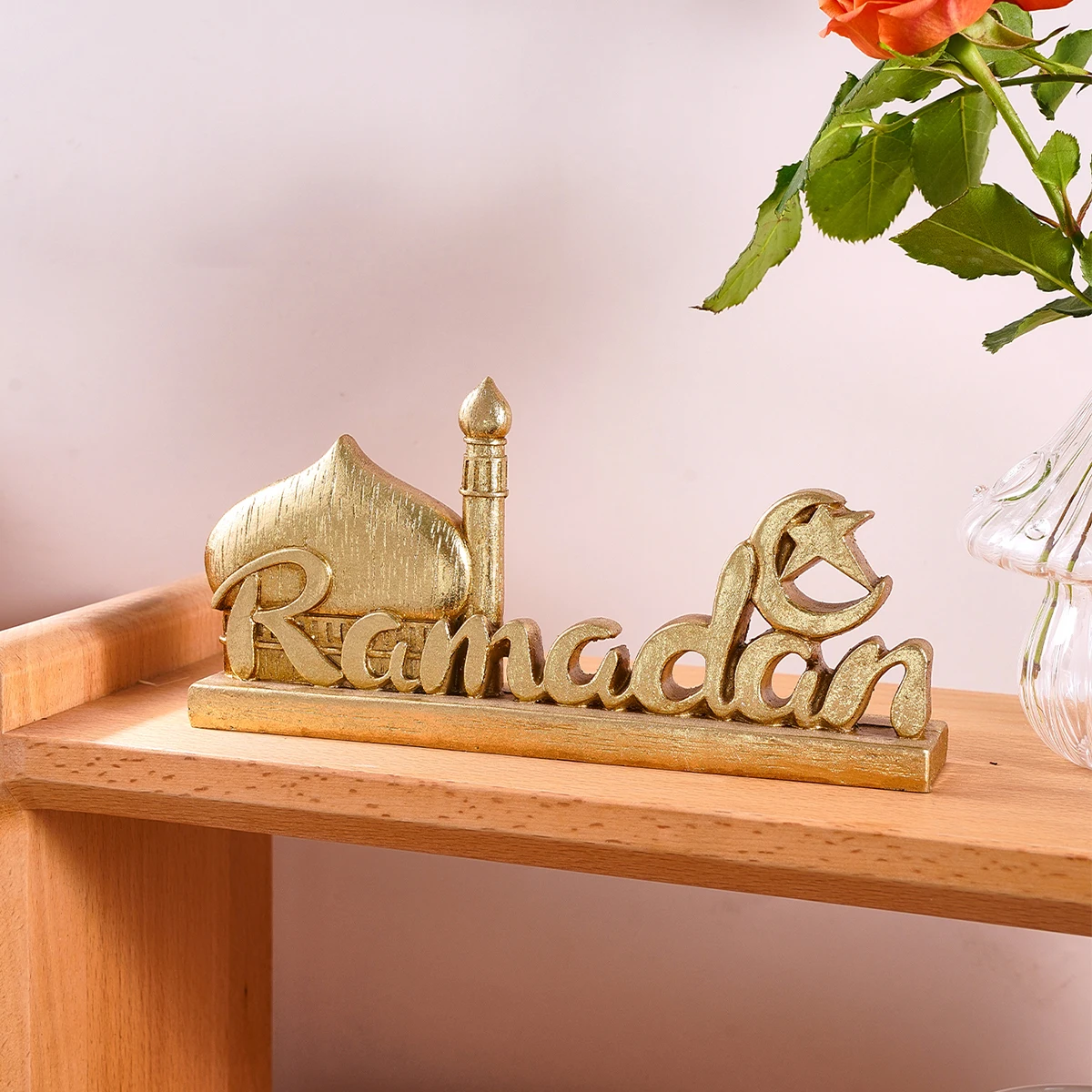 1PC, resin-made antique gold and silver ramadan decorative item ...