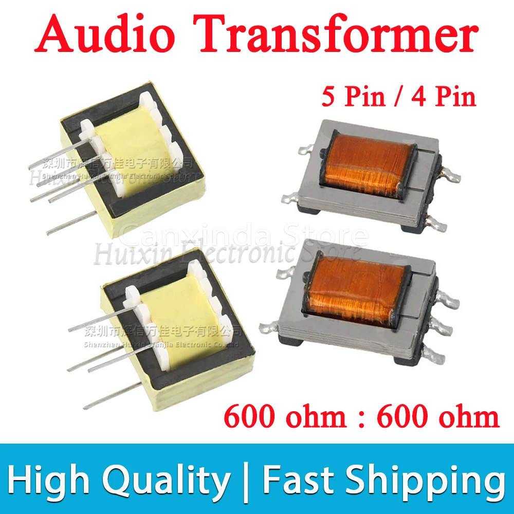 5pcs-EI14-ED8-Audio-Transformer-600-600-Ohm-1-1-Isolation-Signal ...