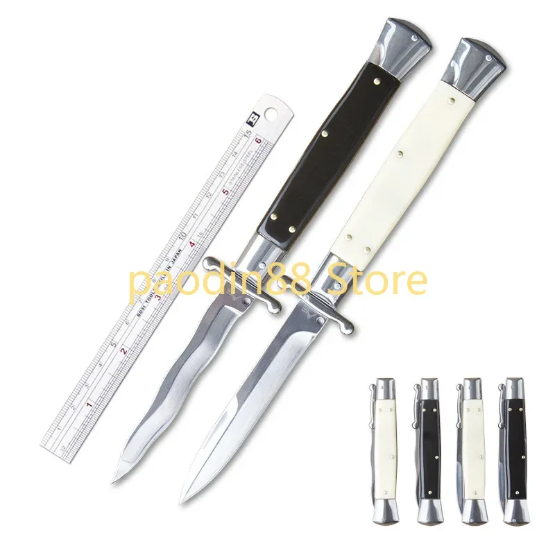 Faca-italiana-de-a-o-inoxid-vel-com-espelho-faca-port-til-ferramenta ...