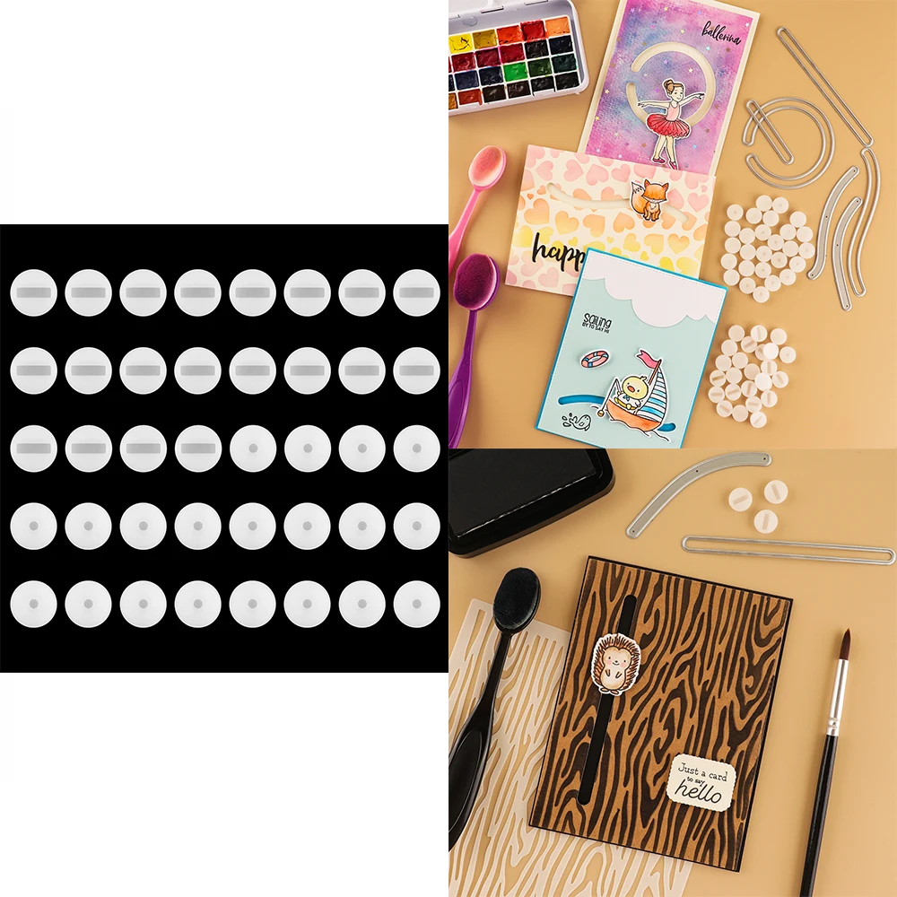 40pcs/set Gliders for Slider Cards Rotating Sliding Track Slider Die ...