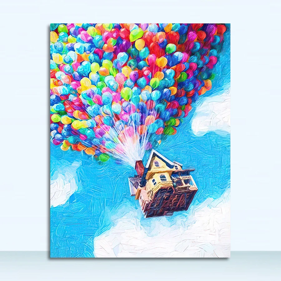 Pixar Up Painting