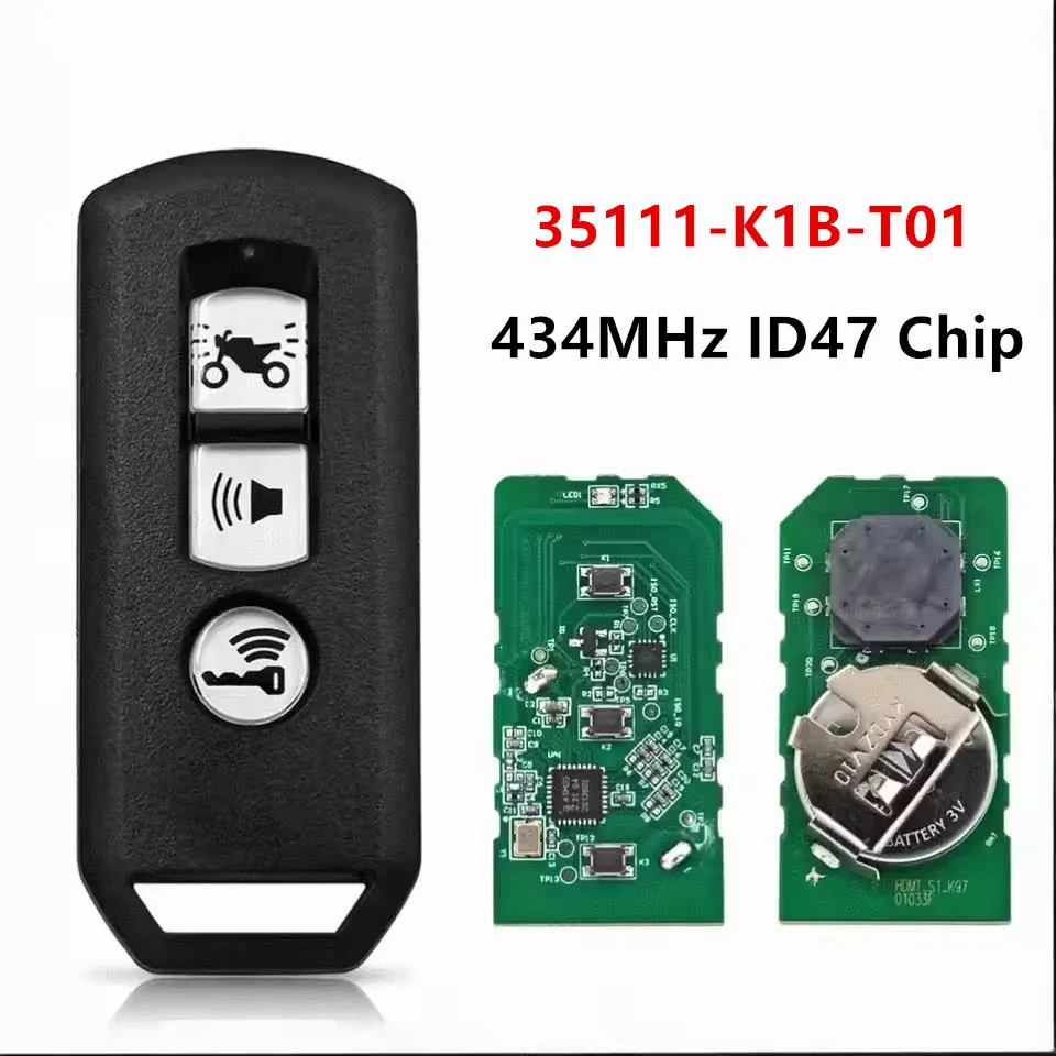 KEYECU Replacement for Honda Forza 125/350cc 2021+ Remote Smart Key Fob ...