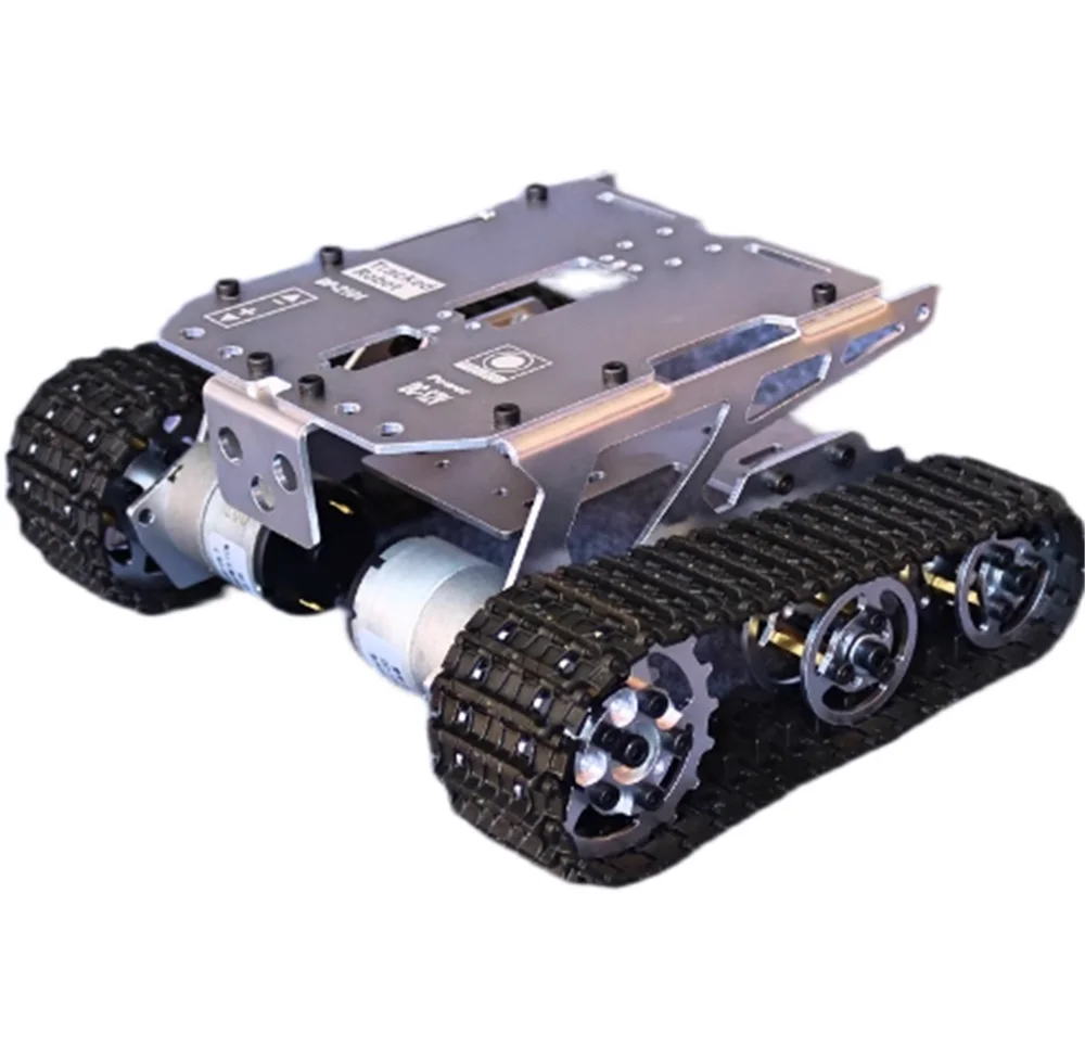 Robot-Tank-Chassis-Kit-Tracked-Crawler-Shock-Absorbing-Robotic ...