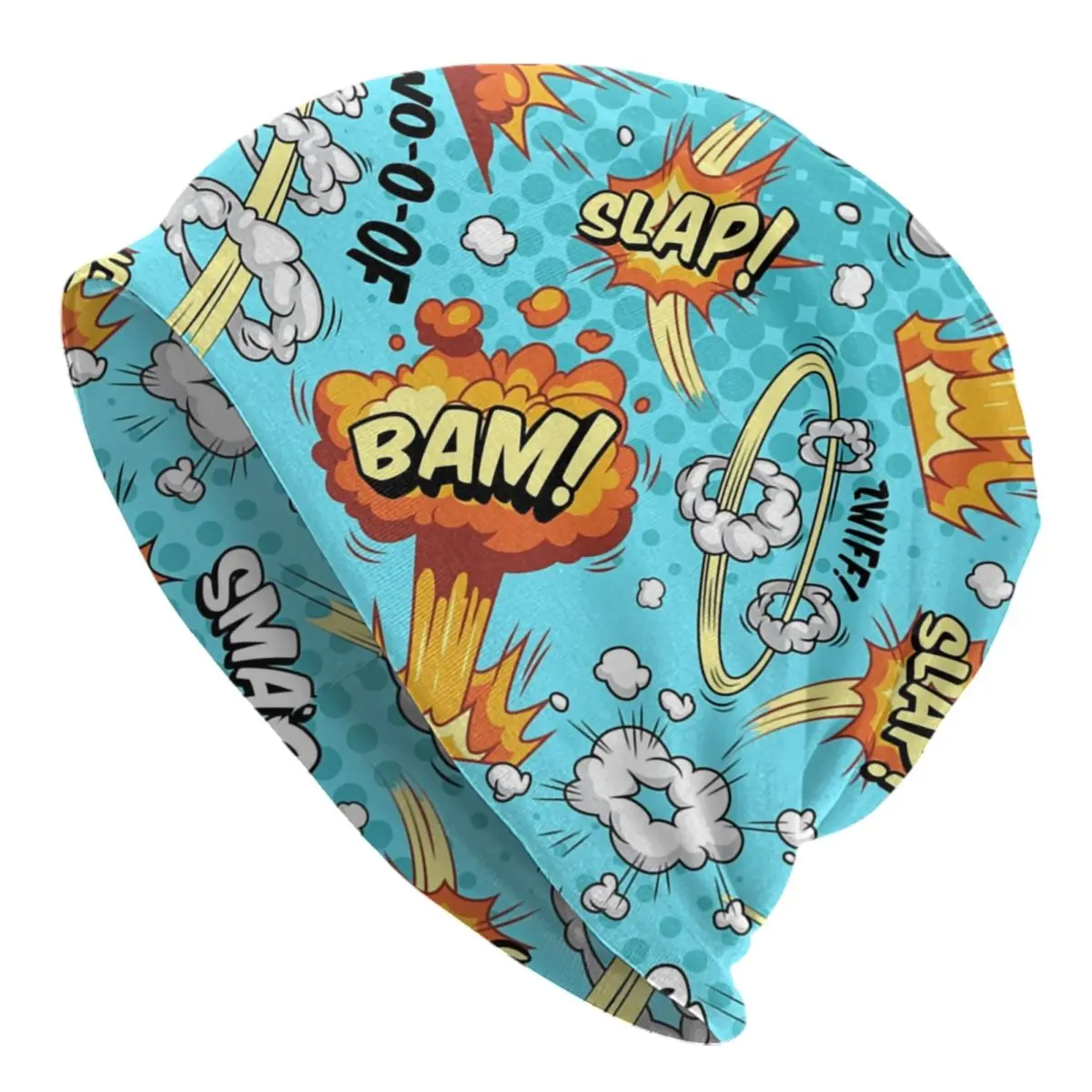 Superhero-Comic-Book-Panels-Comicbook-Skullies-Beanies-Caps-Unisex ...