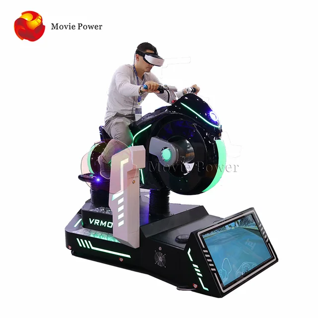 Coin Operated Game 1 Player 9D Vr Motion Motorbike Arcade Game Machine ...