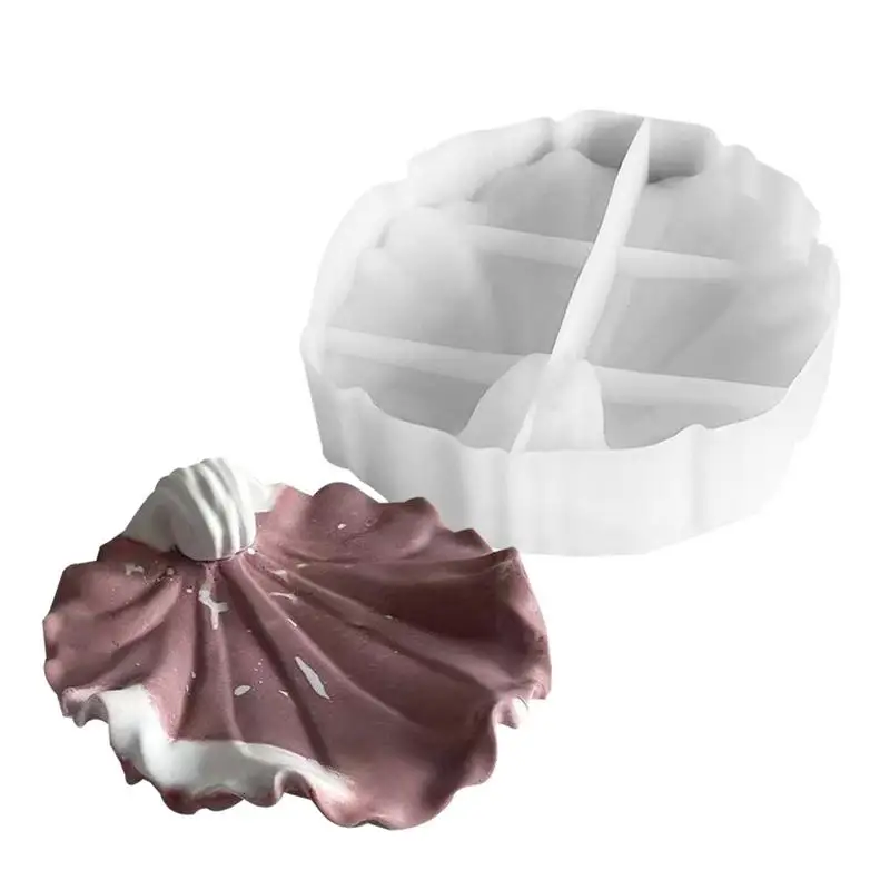 Shell-Shape-Concrete-Tray-Silicone-Mold-DIY-Handmade-Jewelry-Storage ...