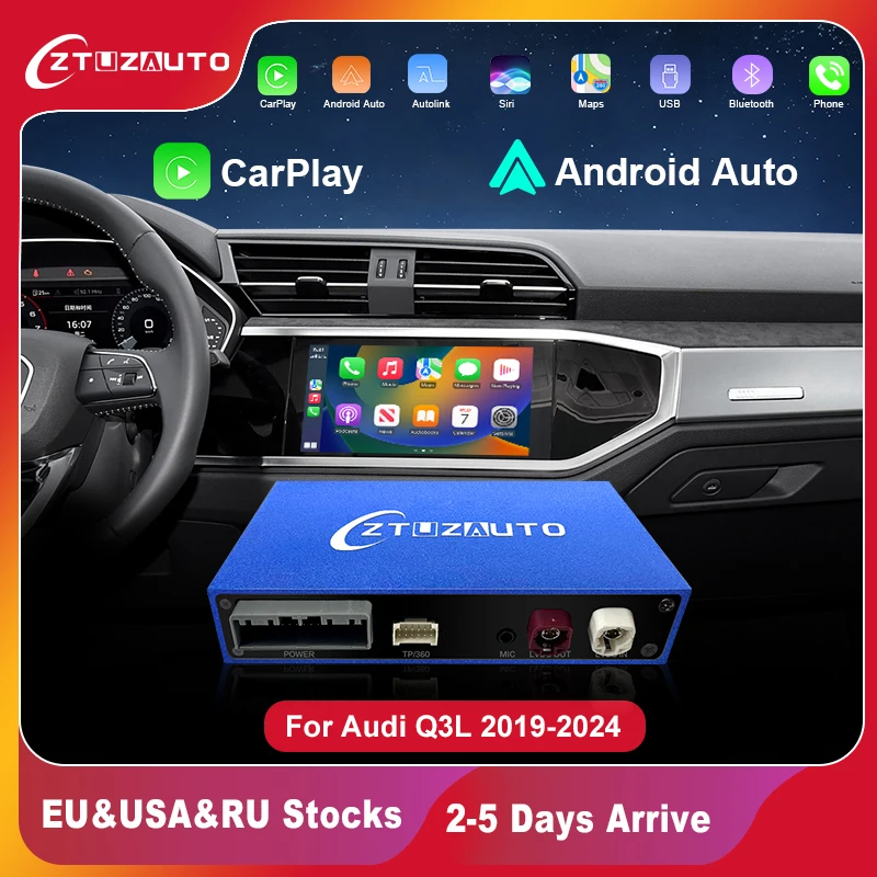 Wireless-CarPlay-Android-Auto-Interface-for-Audi-Q3L-MIB3-2019-2024-Mirror-Link-AirPlay ...