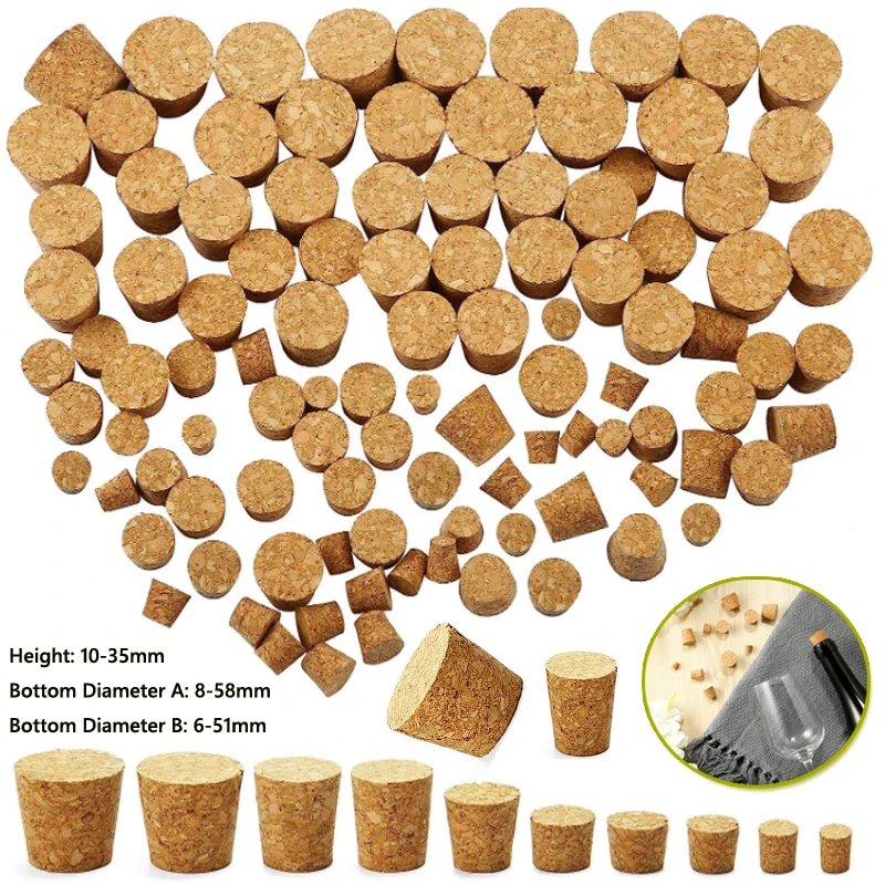 5-100Pcs-Wine-Corks-Corks-Wine-Stopper-Reusable-Functional-Portable ...