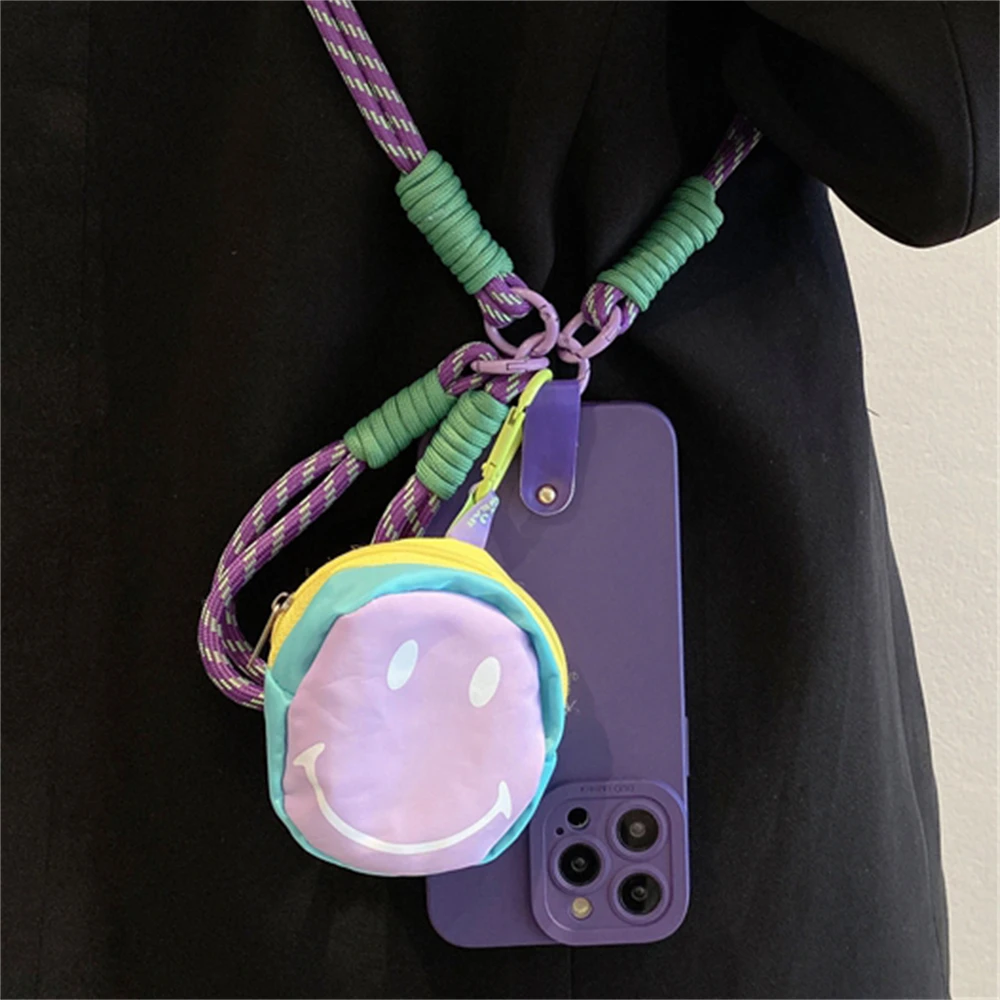 Crossbody Lanyard Lovely Wallet Coin Purse Silicone Soft Case For ...