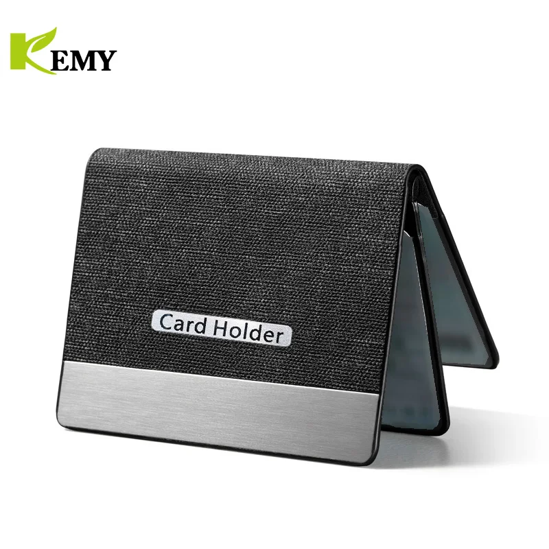 Kemy-PU-Leather-Titular-do-cart-o-de-cr-dito-para-homens-Slim-Card-Case ...