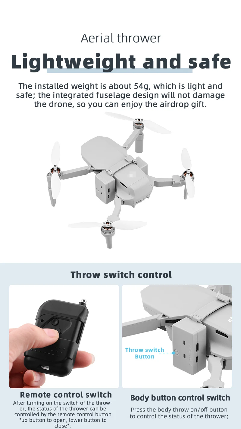 Système de Lanceur d'Airdrop pour Drone DJI Mini 3 Pro-MINI 1 2-MAVIC PRO-MAVIC 2-AIR 2-2S,Appât ...