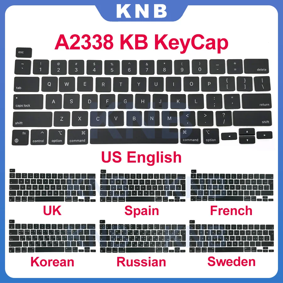 New Laptop A2338 Keys Keycaps For Macbook Pro Retina 13" M1 A2338 ...