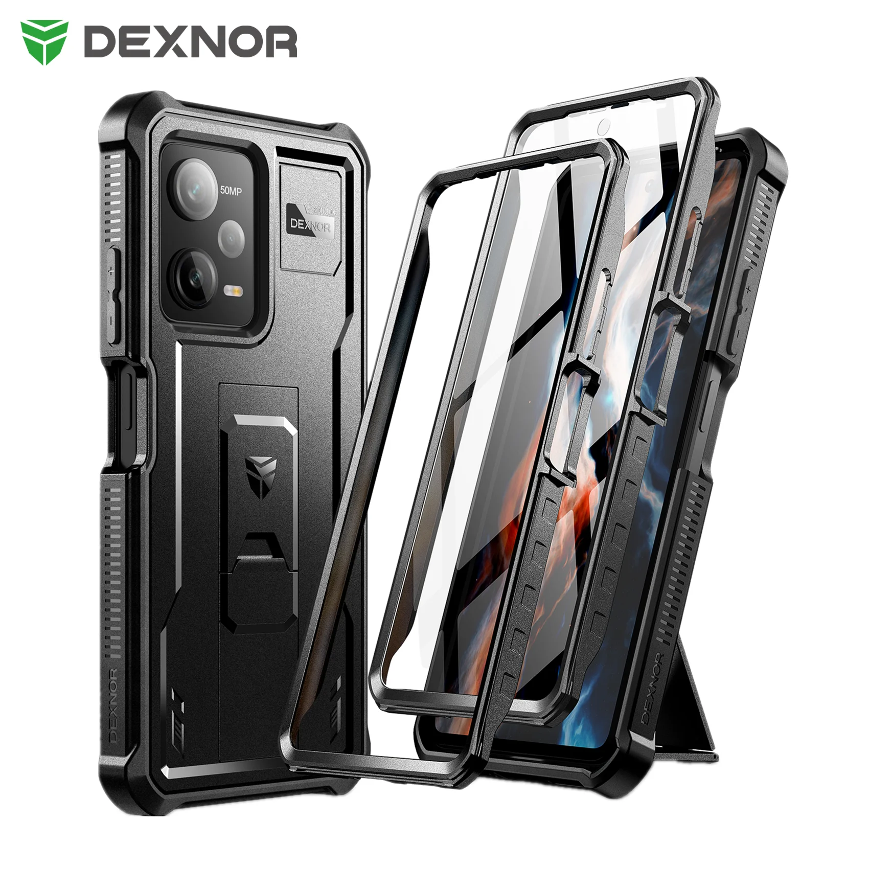 For Redmi Note 12 Pro 5g Case Full Body Bumper Military Grade Armor ...