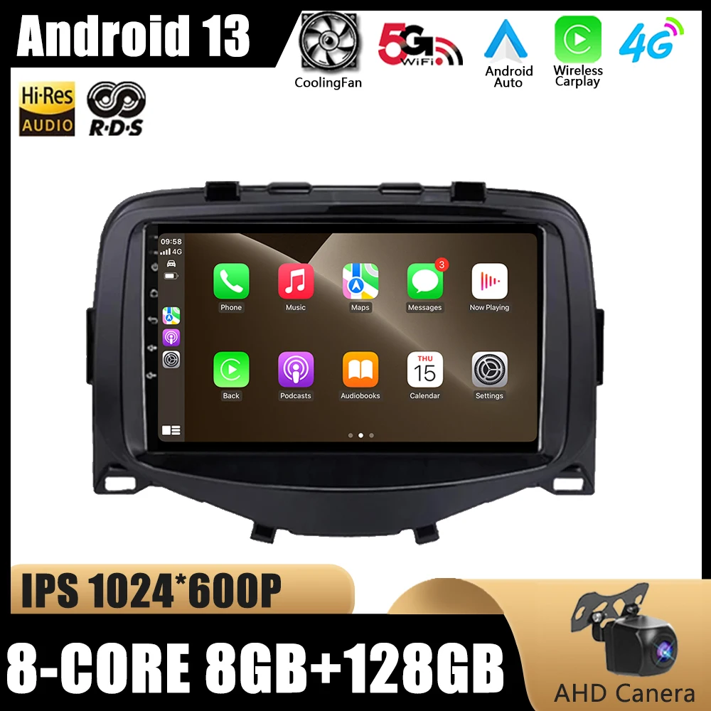 7-Android-13-For-Toyota-Aygo-Peugeot-108-Citroen-C1-2016-2020-Autoradio ...