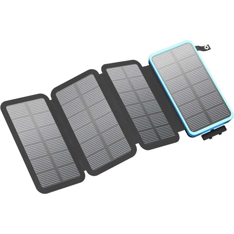 4 Solar Panel Power Bank 20000 MAh Portable Solar Charger Power Bank ...