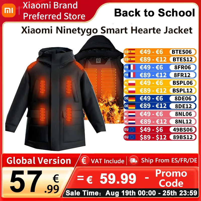 Original-Xiaomi-NINETYGO-Electric-Smart-Heating-Down-Jacket-Man-Winter ...
