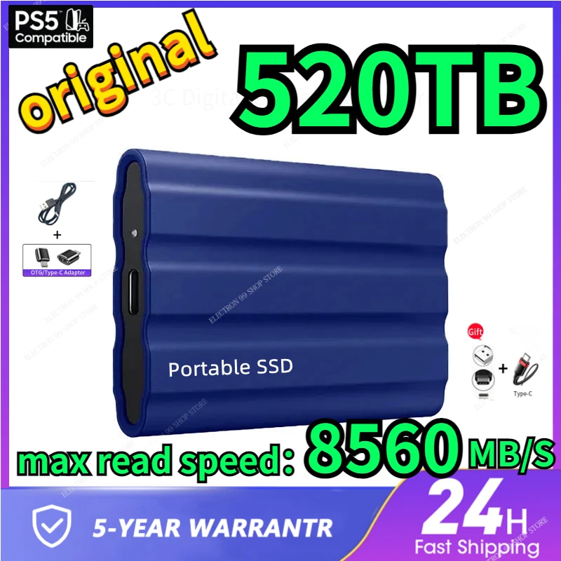 Mini-Portable-SSD-1TB-2TB-128TB-USB-3-0-High-capacity-Type-C-Interface ...