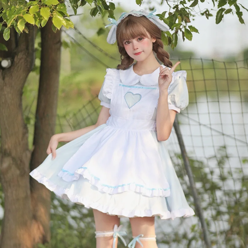 2024-Popular-Super-Cute-Hollow-Heart-Rabbit-Maid-Lolita-COSPLAY ...