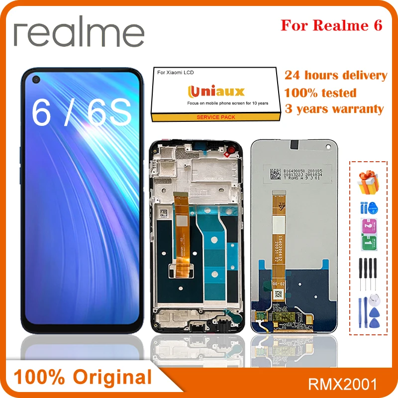 6-5-Original-For-OPPO-Realme-6S-RMX2002-LCD-Display-Touch-Screen ...
