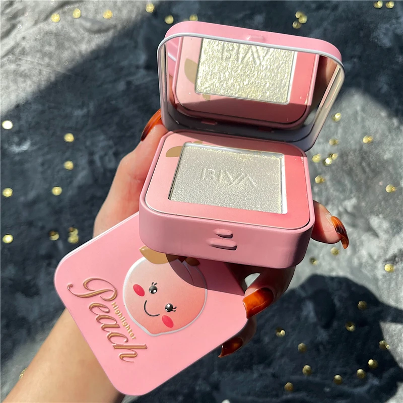 Peach-Highlight-Powder-Diamond-Glitter-Pearlescent-Face-Contour-3D ...