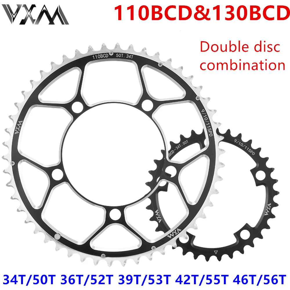 Bicycle Double Chain 110BCD&130BCD 34T/50T/36T/52T/39T/53T BIke MTB ...
