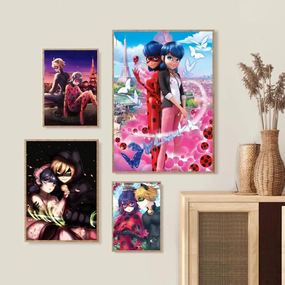 1pc-M-Miraculous-Poster-Stickers-Cartoon-Ladybug-Art-Wall-Murals-Decor ...