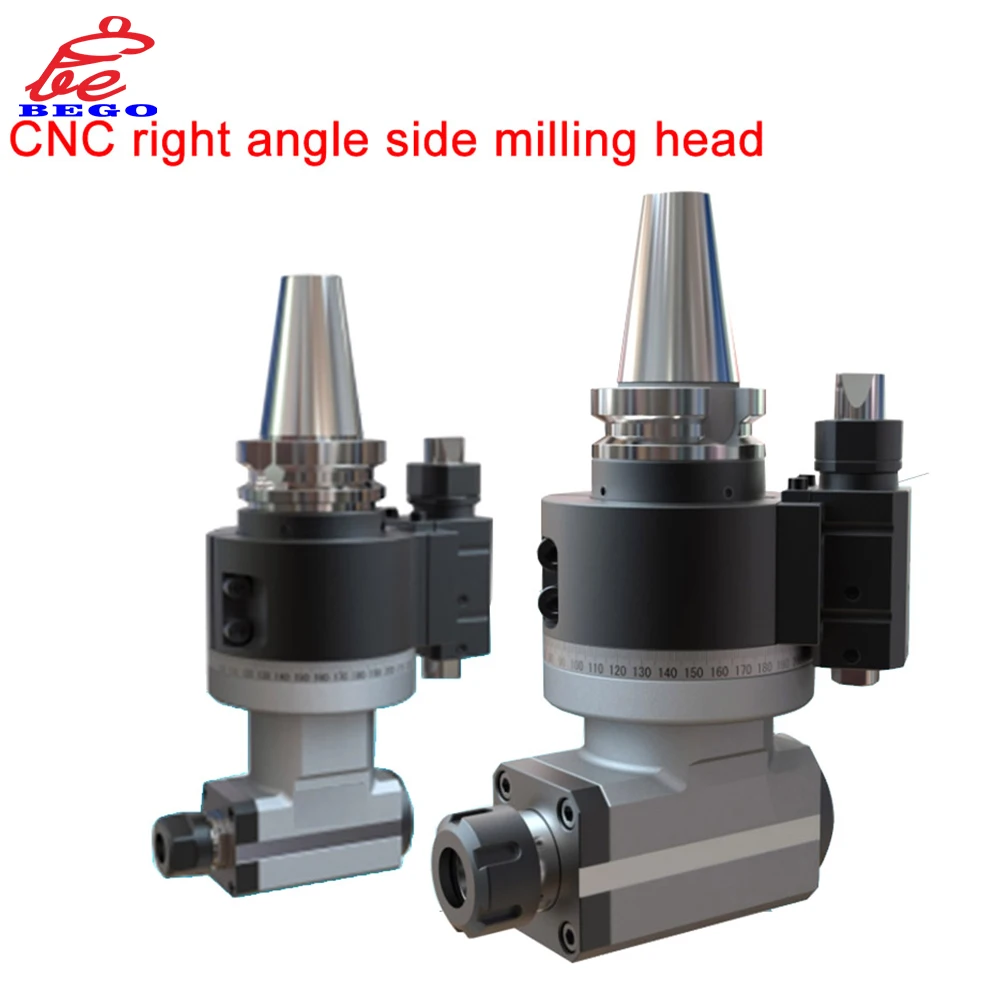 SK40 BT30 BT40 BT50 AG90 ER16 20 ER25 32 40 CNC side milling head right ...