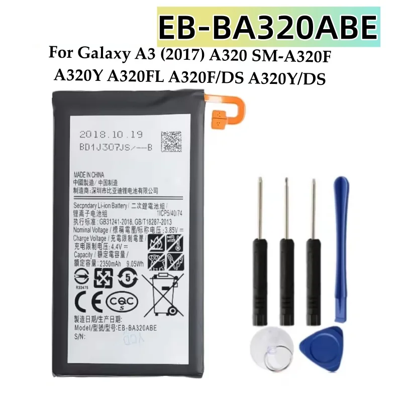 EB-BA320ABE 2350mAh Bateria Para Samsung Galaxy A3 (2017) A320 SM-A320F ...