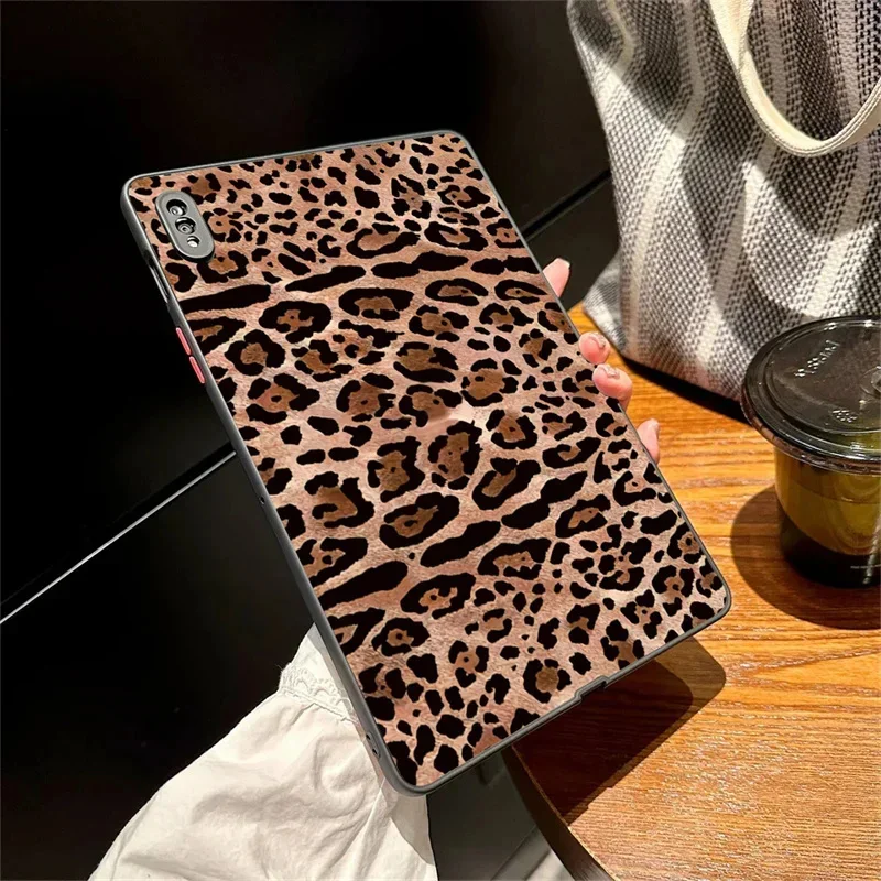 Funda-dura-mate-para-tableta-Samsung-Tab-A9-carcasa-de-leopardo-negro-y ...