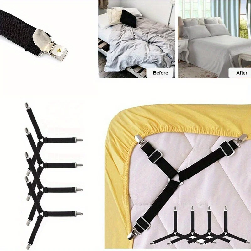 4pcs-Adjustable-Triangle-Bed-Sheet-Fixers-Prevents-Slipping-and-Running ...