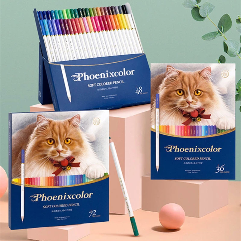 Professional-36-48-72-Colored-Pencils-Chinese-Style-Oil-Color-Pencil ...