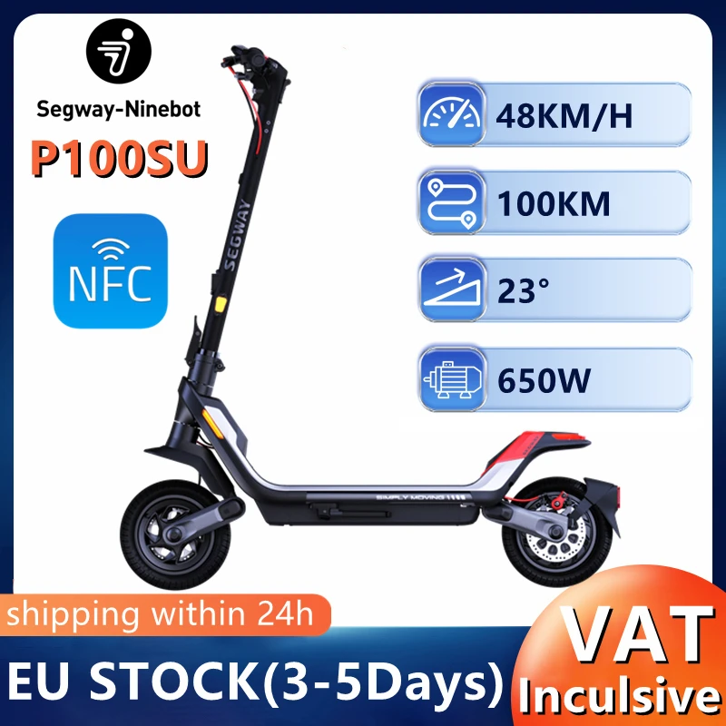 Pre-sale-Segway-P100SU-Electric-Scooter-100KM-Range-650W-Motor-48KM-H ...